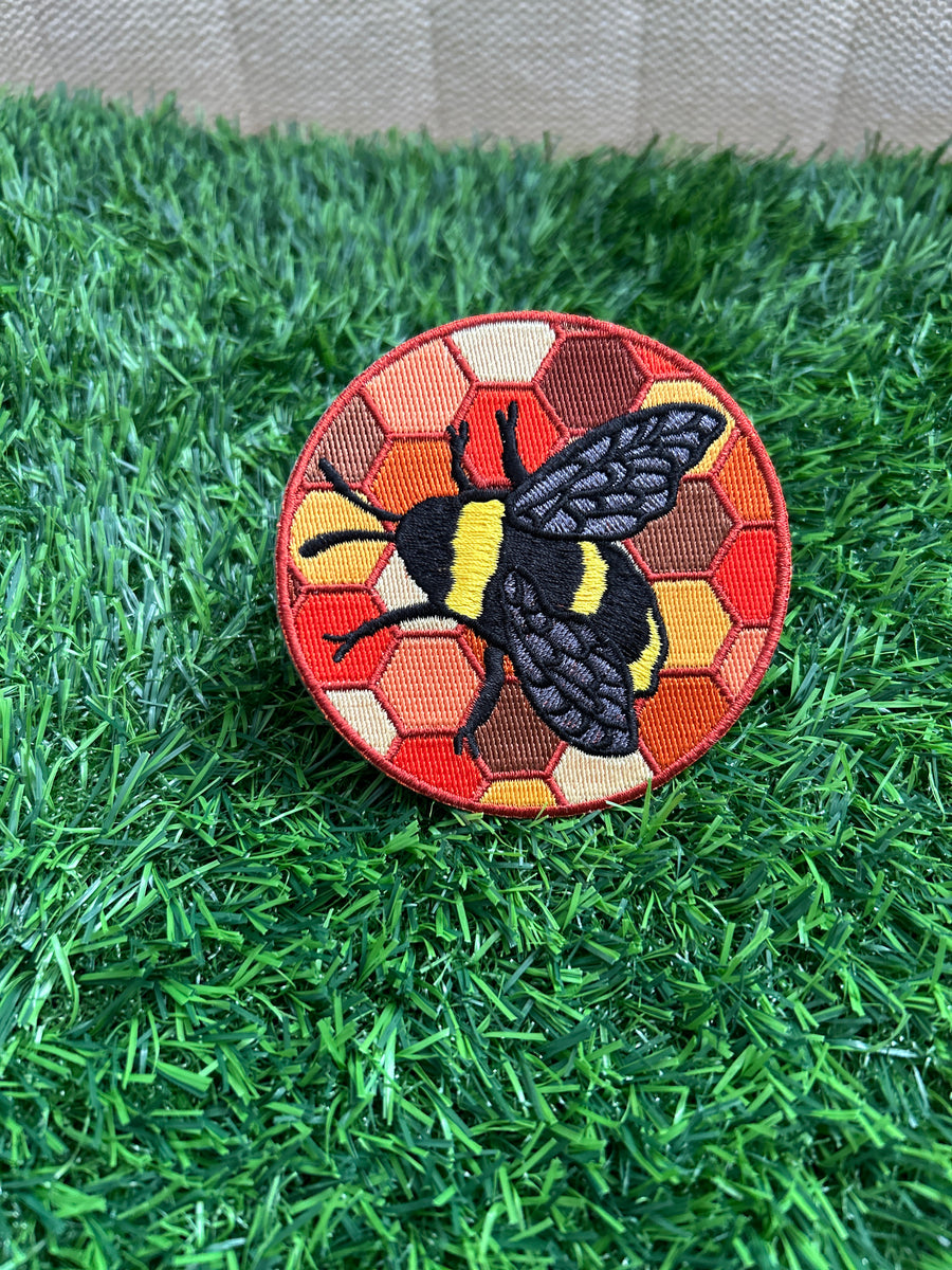 Bumble Bee Honey Comb Patch – PocketBean